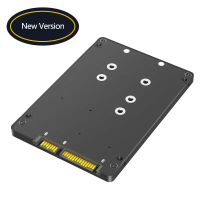 China Dual M.2 B Key B&M Key SSD to 2.5 Inch SATA III Adapter with Plastic Enclosure Support 2280 2260 2242 2230 for sale