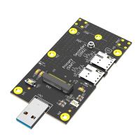 China NGFF M.2 to USB 3.0 Adapter with Dual NANO SIM Slot for 3G 4G 5G Module for sale
