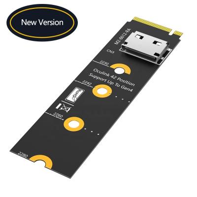 China M.2 NVMe Key M to SFF-8612 OCuLink Adapter PCIe 4.0 x4 64Gbps for SSD eGPU for sale