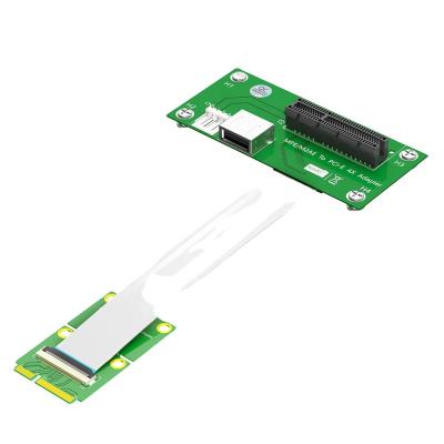 China Mini PCI-E to PCI-E Express X4 X8 Riser Card with High Speed FPC Cable 15cm 25cm Plug and Play for sale