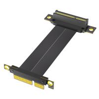 China PCI Express 4.0 PCI-E Riser Cable with Dual Vertical 90 Degree Direction for High Speed Data Transmission for sale