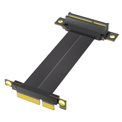 China PCI Express 4.0 PCI-E Riser Cable with Dual Vertical 90 Degree Direction for High Speed Data Transmission for sale