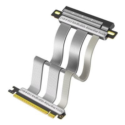 China PCI-E 5.0 16X Riser Cable with Anti-electromagnetic Interference and 20cm Length for GPU Extension for sale