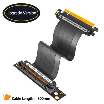 China Customizable Length High-Speed PCIe 3.0 Riser Cable - Durable PCBA+Metal PCIe Graphics Extension Cable for sale