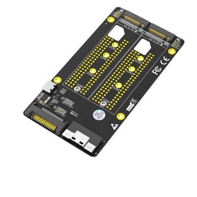 China Dual M.2 NVMe to SFF-8654 8i Adapter PCIe Bifurcation Support for 2230 2242 2260 2280 SSDs for sale