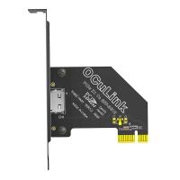 China PCIe 4.0 x1 to Oculink SFF-8611/8612 Adapter with SFF-U.2 SSD Conversion for sale