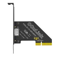 China PCIe 4.0 x4 to Oculink SFF-8611 8612 Adapter Card with Long Bracket for Storage Expansion for sale