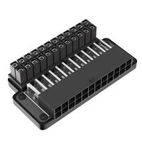 China ATX 24Pin 90 Degree Right Angle Power Adapter with LED Indicators and ABS Cover for sale