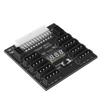 China ATX Power Supply Breakout Board 4 Pin 6 Pin Connector LED Voltage Display for CHIA Mining 800W for sale