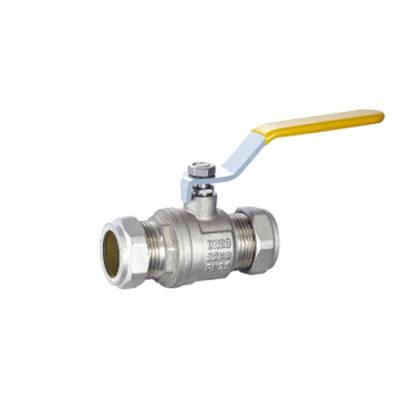 China NPT BSP Thread Copper Brass Ball Valve Female Industrial Materials Metal Connector for sale