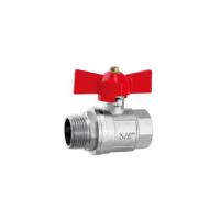 China Virgin Ptfe Seat Brass Ball Valve with -20C 180C Working Temperature and ISO-228-1 2000 Thread for sale