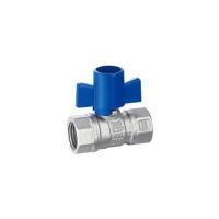China Brass Threaded Ball Valve Forged Ball Valve With Virgin Ptfe Seat And Blow Out Proof Stem for sale