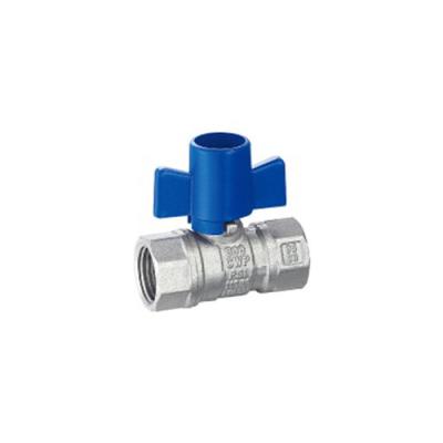 China Brass Threaded Ball Valve Forged Ball Valve With Virgin Ptfe Seat And Blow Out Proof Stem for sale