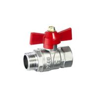 China SS  3/4 Brass Ball Valve Male And Female Threaded With Virgin Ptfe Seat And Blow Out Proof Stem for sale