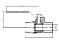China solder ball valve brass valve Forged Two-Piece Body Gas Water SS Manual Used for piping connections for sale