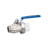 China PP-R 600 Wog Brass Ball Valve With Strainer Female And Male Threaded Full Port Ball Valve for sale