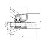 China PN25 Mini Ball Valve Female And Male Threaded Ball Valve With Carbon Steel Handle for sale