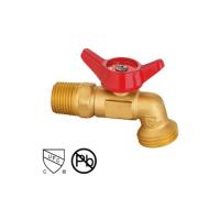 China Brass Hose Bibb Cock Ball Valve Male And Female Thread Ball Valve With Lock Nut for sale