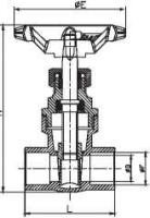 China Casting Body Brass Solder 2 Inch Brass Gate Valve / Water Gate Valve for sale