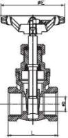 China NPT BSP Alloy Steel Gate Valve Brass For Oil Gas / Brass Water Gate Valve for sale