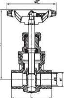 China Brass 6 Inch Gate Valve Casting Body Brass Solder Ends NPT BSP Standard for sale