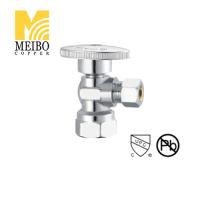 China Lead Free Brass Angle Valve With Packing Nut Hreaded SS Copper Angle Valve Threaded  Faucet Angle Valve for sale