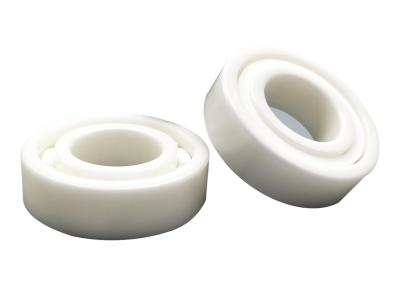 China 6000 ZrO2 Ceramic Deep Groove Ball Bearing Low Vibration For Skateboard for sale