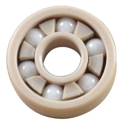 China ABEC1 607CE PEEK Single Row Bearing Ball Deep Groove for sale
