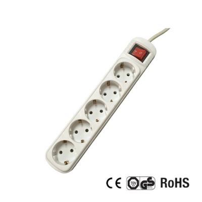 China Germany Type Extension Socket With 1.5m Wire, With Switch CE/GS Certificate for sale