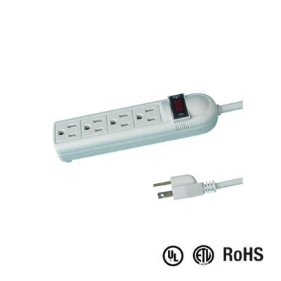 China UL and CUL Tested Power Strip 1.5ft 3*14AWG Cord with Switch, Surge Protector for sale