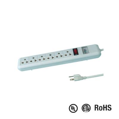China UL and CUL Tested Power Strip 1.5ft 3*14AWG Cord with Switch, Surge Protector for sale