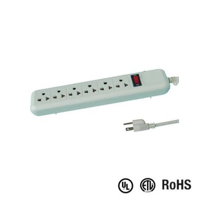 China UL and CUL Tested Power Strip 1.5ft 3*14AWG Cord with Switch, Surge Protector for sale