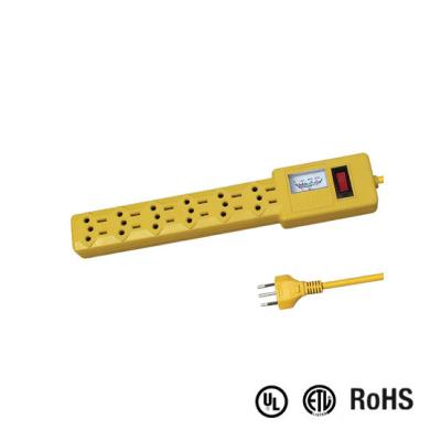 China UL and CUL Tested Power Strip 1.5ft 3*14AWG Cord with Switch, Surge Protector for sale