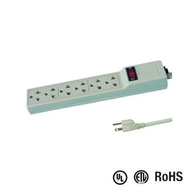 China UL and CUL Tested Power Strip 1.5ft 3*14AWG Cord with Switch, Surge Protector for sale