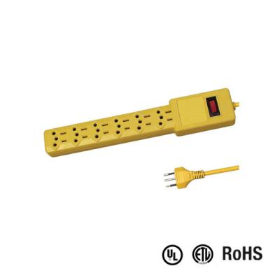 China UL and CUL Tested Power Strip 1.5ft 3*14AWG Cord with Switch, Surge Protector for sale
