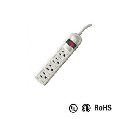 China UL and CUL Tested Power Strip 1.5ft 3*14AWG Cord with Switch, Surge Protector for sale