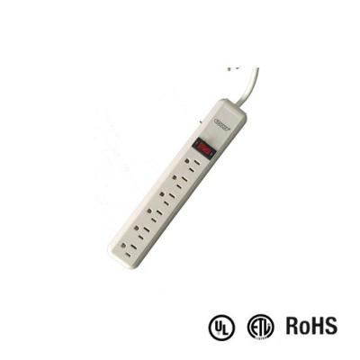 China UL and CUL Tested Power Strip 1.5ft 3*14AWG Cord with Switch, Surge Protector for sale