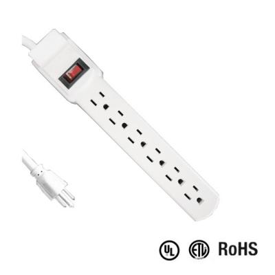 China 6 outlet UL and CUL Tested Power Strip 1.5ft 3*14AWG Cord with Switch, Surge Protector for sale