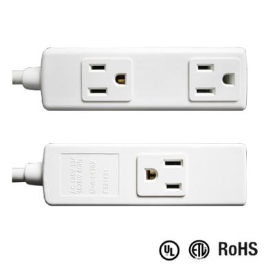 China 1 outlet and 2 outlet UL and CUL Tested Power Strip 1.5ft 3*14AWG Cord with Switch, Surge Protector for sale