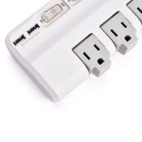 China 5 outlet UL and CUL Tested Power Strip 1.5ft 3*14AWG Cord with Switch, Surge Protector USB Adapter for sale