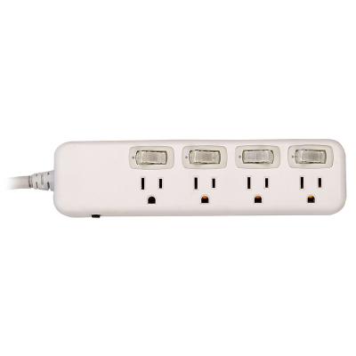 China 4 outlet Power Socket 1.5FT Cord, Surge Protector for sale