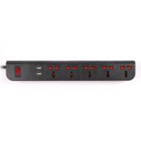 China 5 outlet Universal Type Extension Socket With On/Off Switch, USB for sale