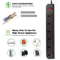 China 6 outlet Universal Type Extension Socket With On/Off Switch, USB for sale