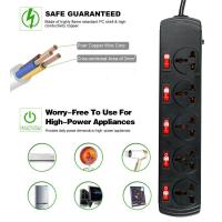 China 5 outlet Universal Type Extension Socket With On/Off Switch, USB for sale