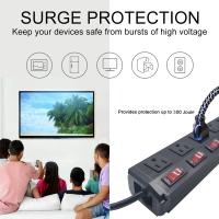 China 5 outlet Metal America Type Extension Socket With On/Off Switch, Surge for sale