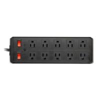 China 10 outlet Metal America Type Extension Socket With On/Off Switch, Surge for sale