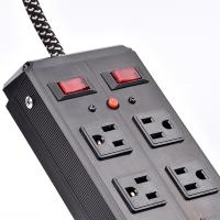 China 10 outlet Metal America Type Extension Socket With On/Off Switch, Surge for sale