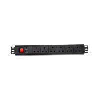 China 6 Way UK Type PDU Extension Socket With On/Off Switch, Surge for sale