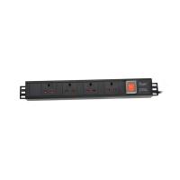 China 4 Way UK Type PDU Extension Socket With On/Off Switch, Surge for sale