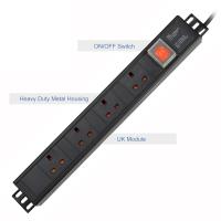 China 4 Way UK Type PDU Extension Socket With On/Off Switch, Surge for sale